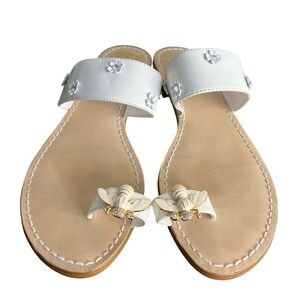 Miss Trish | Shoes | Miss Trish Of Capri Sandals Womens 8 White Bee ...